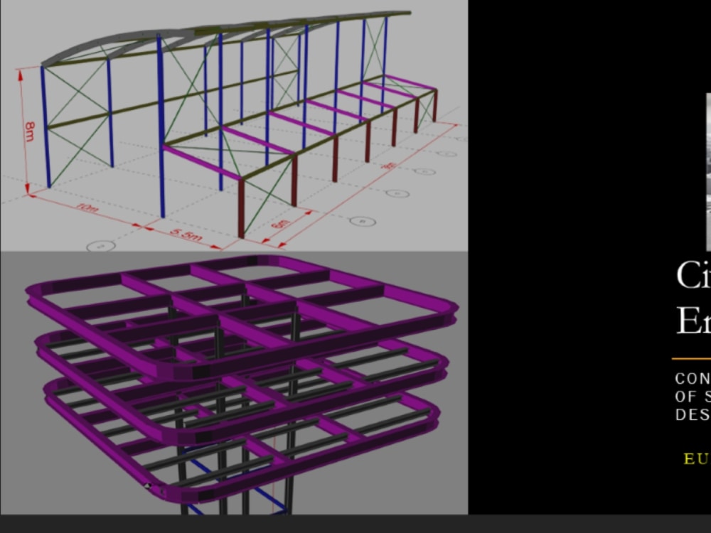 Structural analysis and design with detailed drawings and calc sheets ...