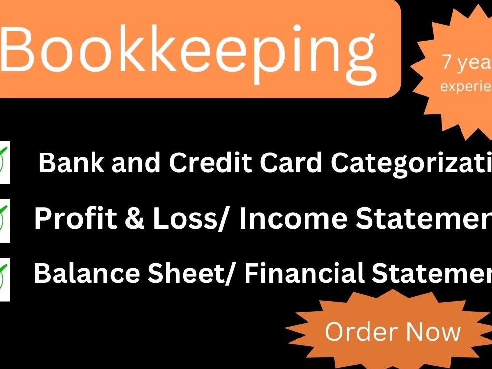 Standard Bookkeeping using QuickBooks online | Upwork