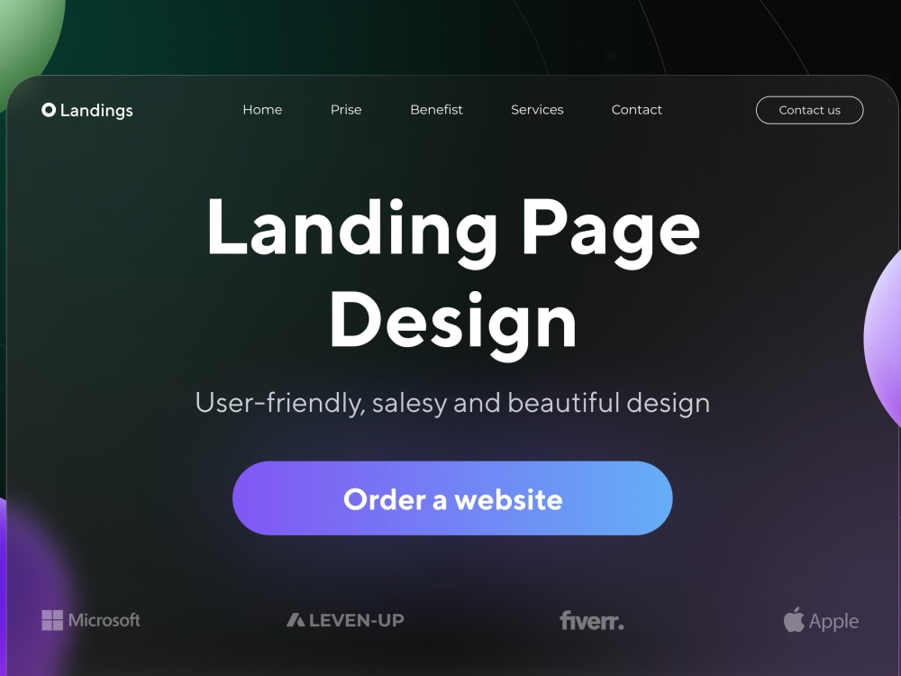 Create attractive landing page design in figma | Upwork