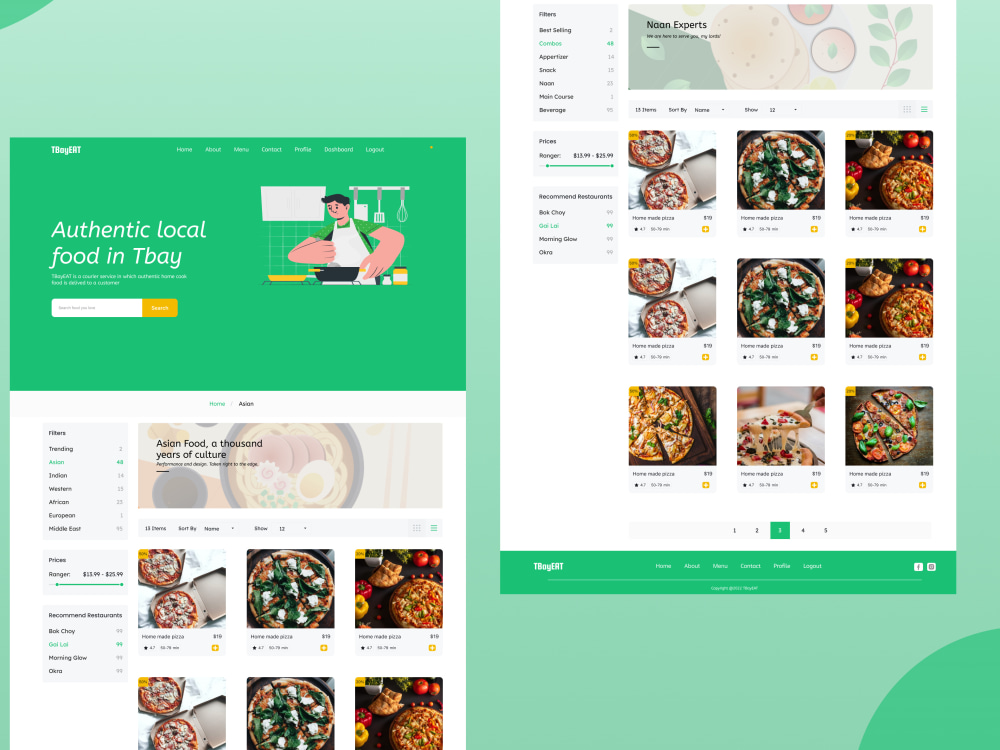 A professional UI Design for your website | Upwork
