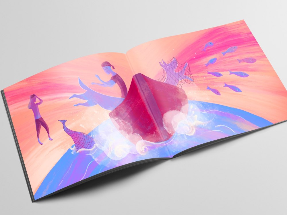 A Beautiful, Professionally Hand-Drawn, Children's Book Illustration ...