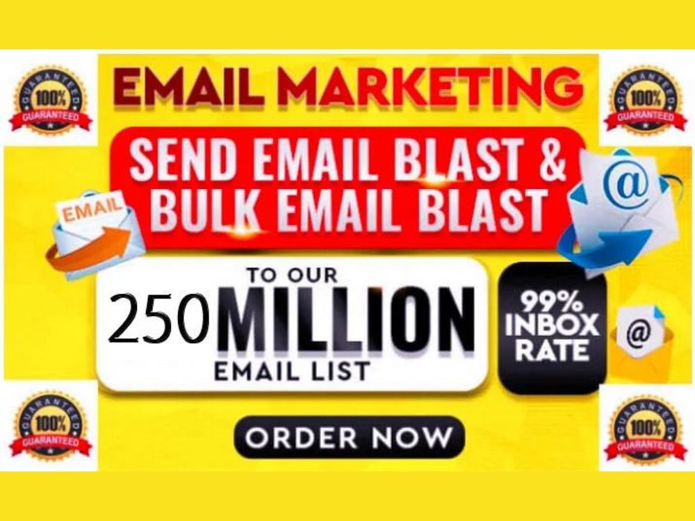 250million bulk emails blast, email marketing campaign and design ...
