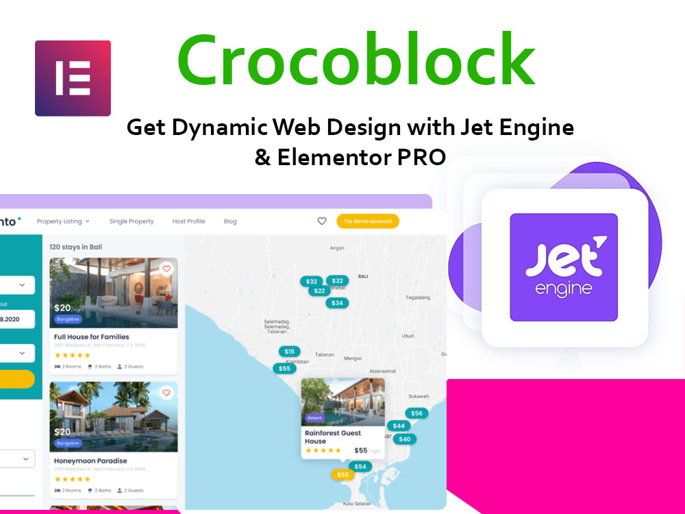Elementor with Jet Engine Crocoblock Dynamic WordPress Project | Upwork
