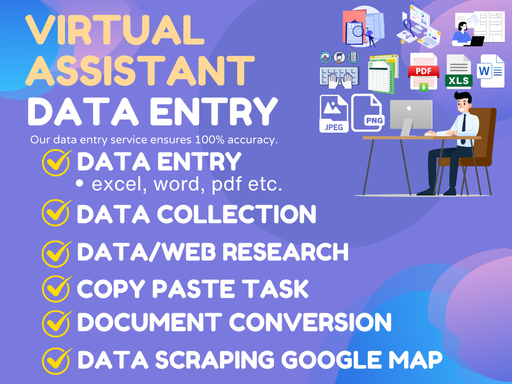 A Efficient Data Entry, Collection, Research, Conversion, Scraping | Upwork