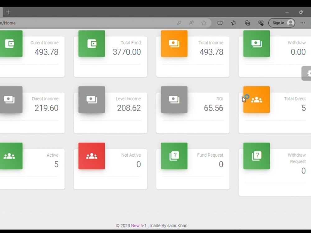 A MLM software multi level marketing and roi income and referral income ...