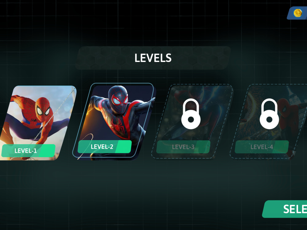 An attractive game UI design | Upwork