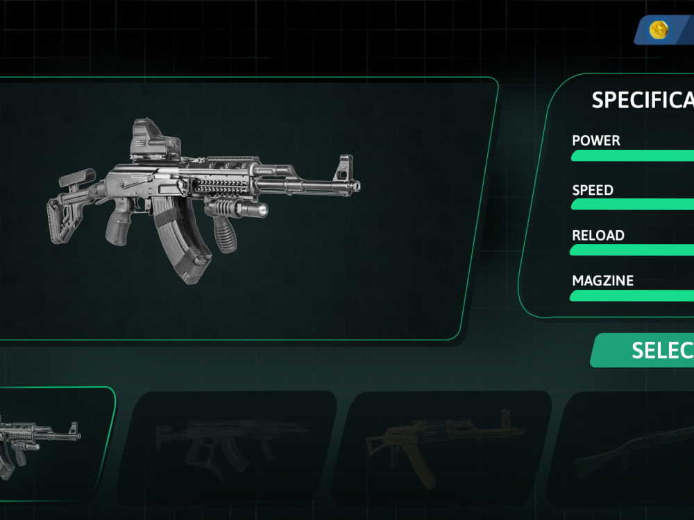 An attractive game UI design | Upwork