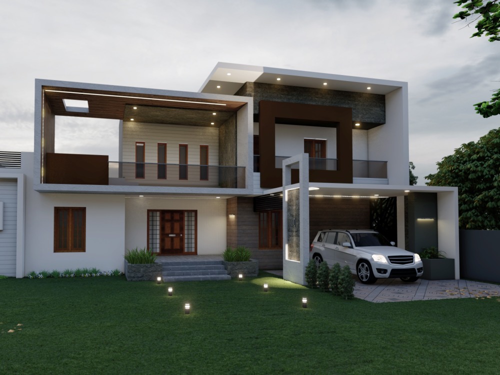 A photo realistic render of a Commerical/Residential building as per ...