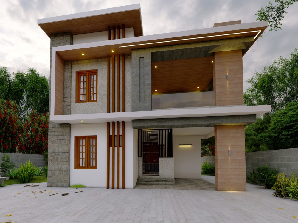 A photo realistic render of a Commerical/Residential building as per ...