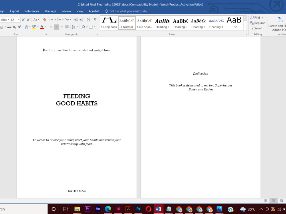 Professional formatting and layout for your cookbooks/recipes | Upwork