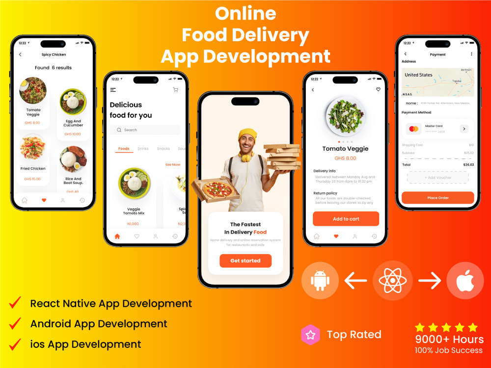 An On Demand Service App | Uber | React Native | Mobile App Developer | Upwork