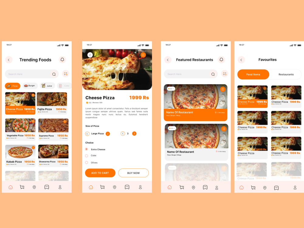 Mockup mobile app screens in figma | Upwork