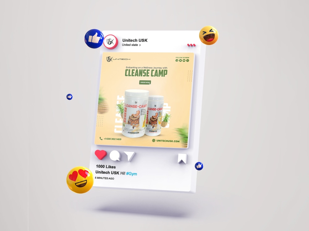 Eye-catching social media post designs for your social media channels ...