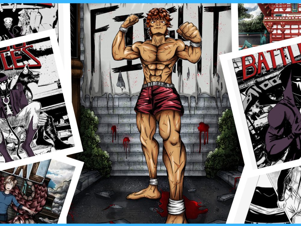 I will comic and manga covers | Upwork