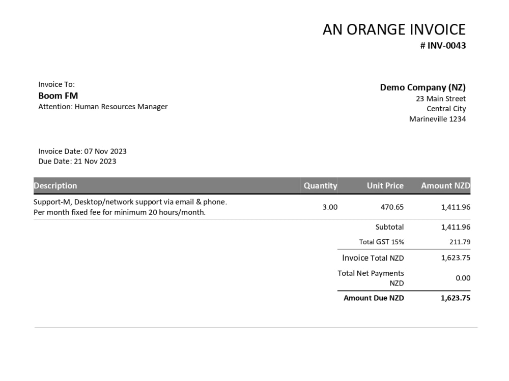 Xero invoice template customization | Upwork