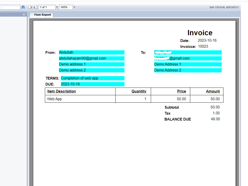 Web App Using C Devexpress Net Net Core Sql Crystal Reports Upwork