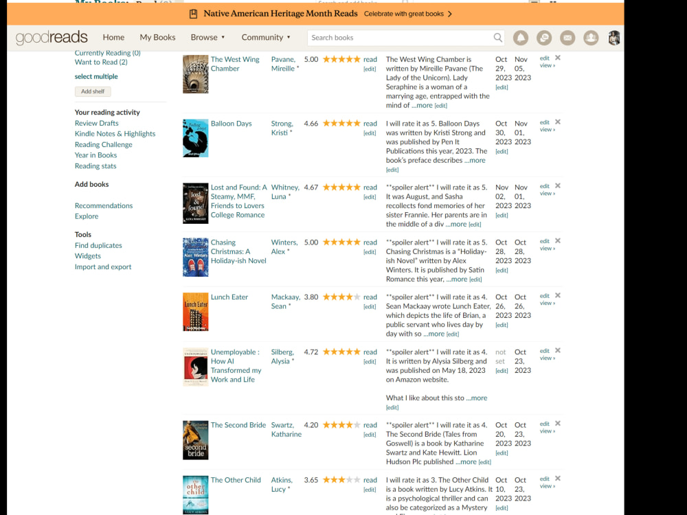 A GoodReads Book Review | Upwork