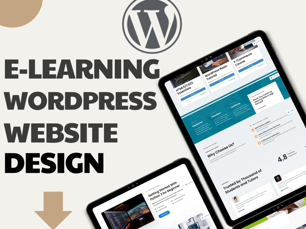A fantastic e learning Wordpress website using Learndash Lms, masteriyo | Upwork