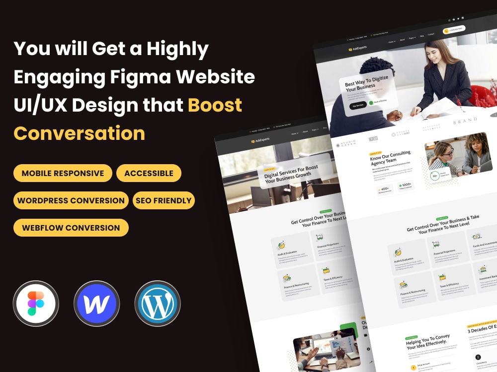 A Highly Engaging Figma Website UI/UX Design that Boosts Conversions ...