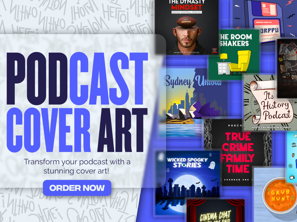 A stunning artwork for your podcast cover art | Upwork