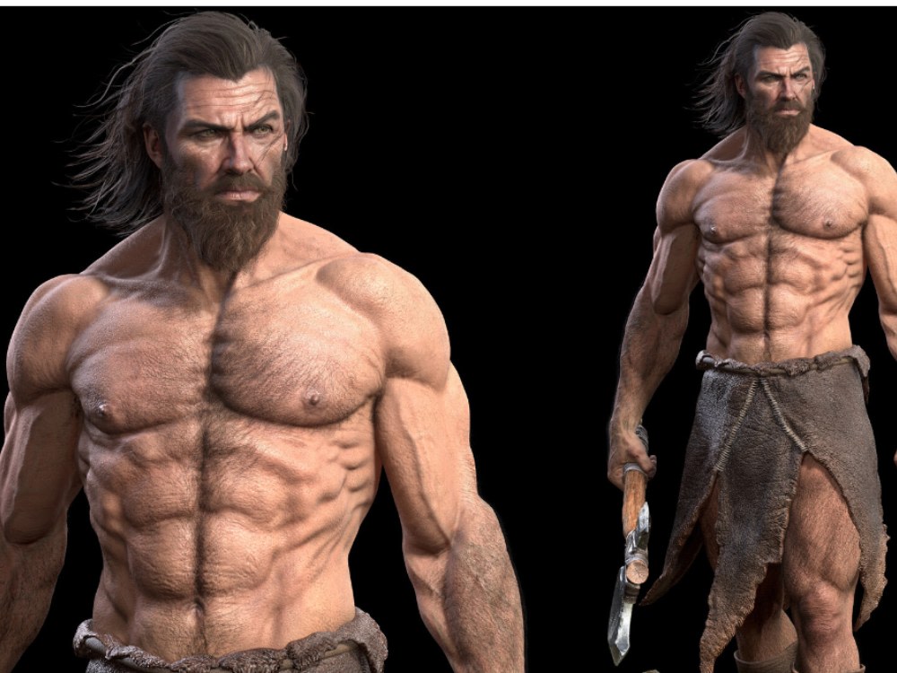 3d game character model, unreal engine metahuman vr character, video ...