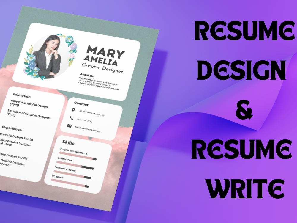 Design and write professional resume or CV template | Upwork