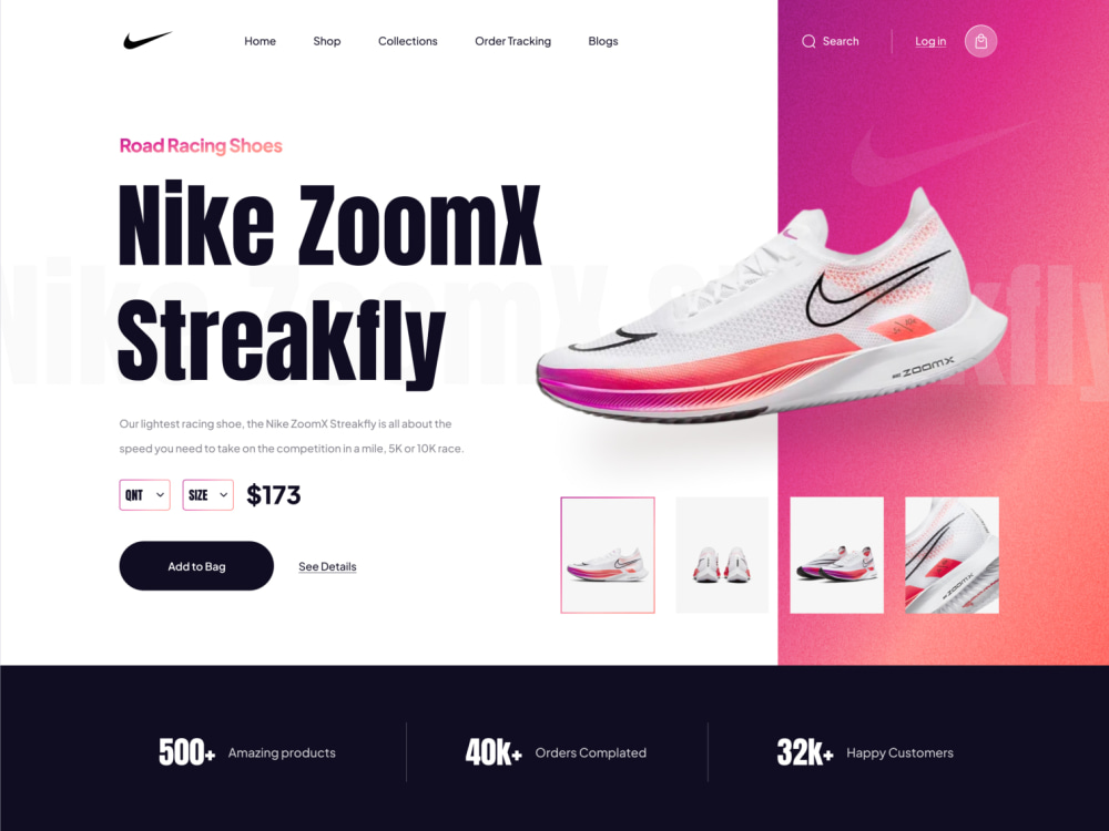 Responsive hero section designed in Figma | Upwork