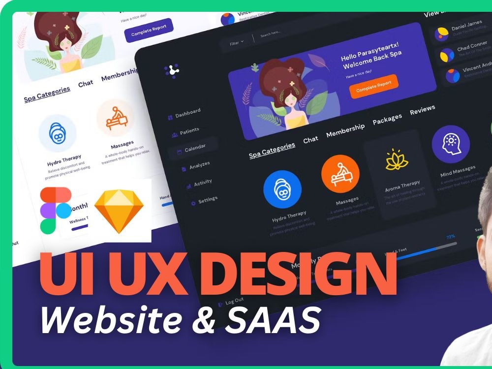 Responsive website UI UX design or mobile app UI UX design | Upwork