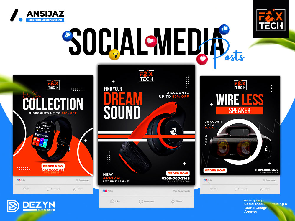 Amazing eye-catching Social Media Posts, Coves, Banners, Ads Designs ...