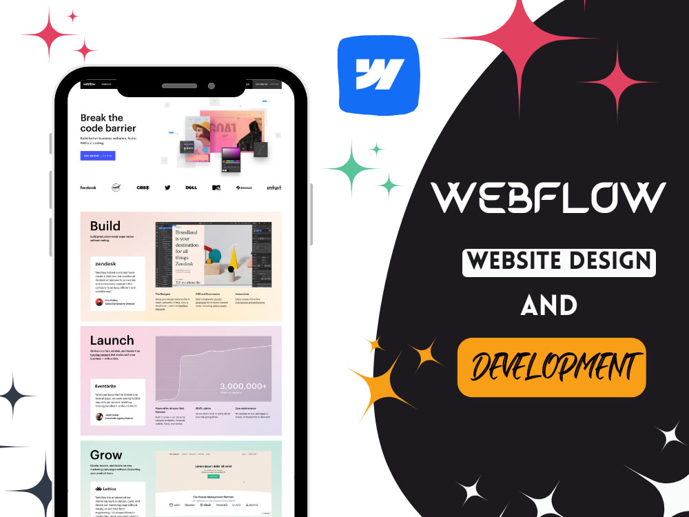 Responsive webflow website redesign, Figma to webflow, XD to webflow design | Upwork