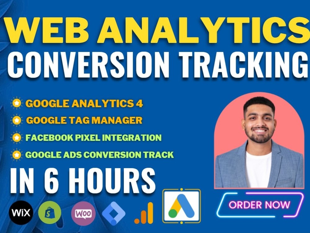 Google Analytics 4, Tag Manager, fb Pixel & Conversion Tracking Activate | Upwork
