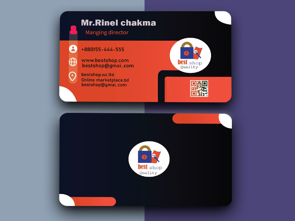 Unique, professional, minimalist and modern business card designe. | Upwork