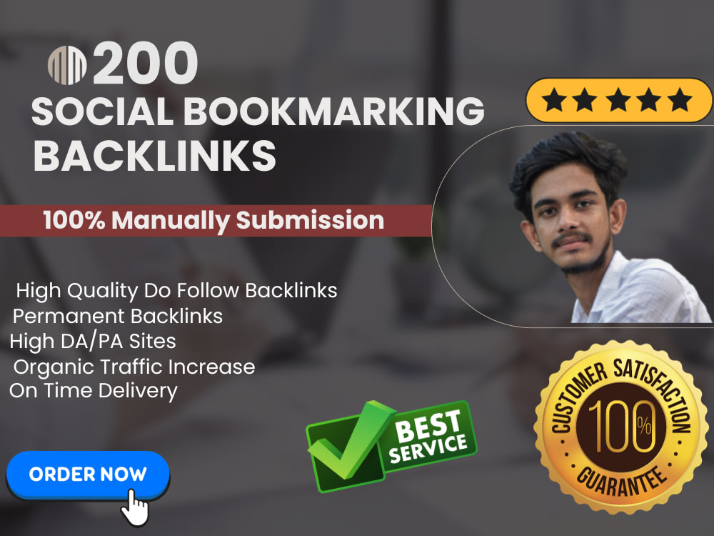 Create 200 high quality social bookmarking backlinks manually | Upwork