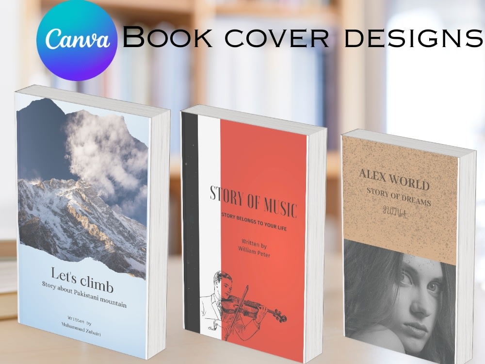 Eye catching book cover design made with canva | Upwork
