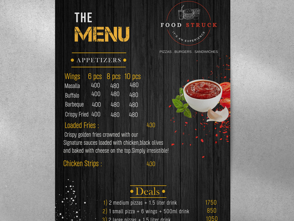 Professional menu design for restaurants, food menu & digital food ...