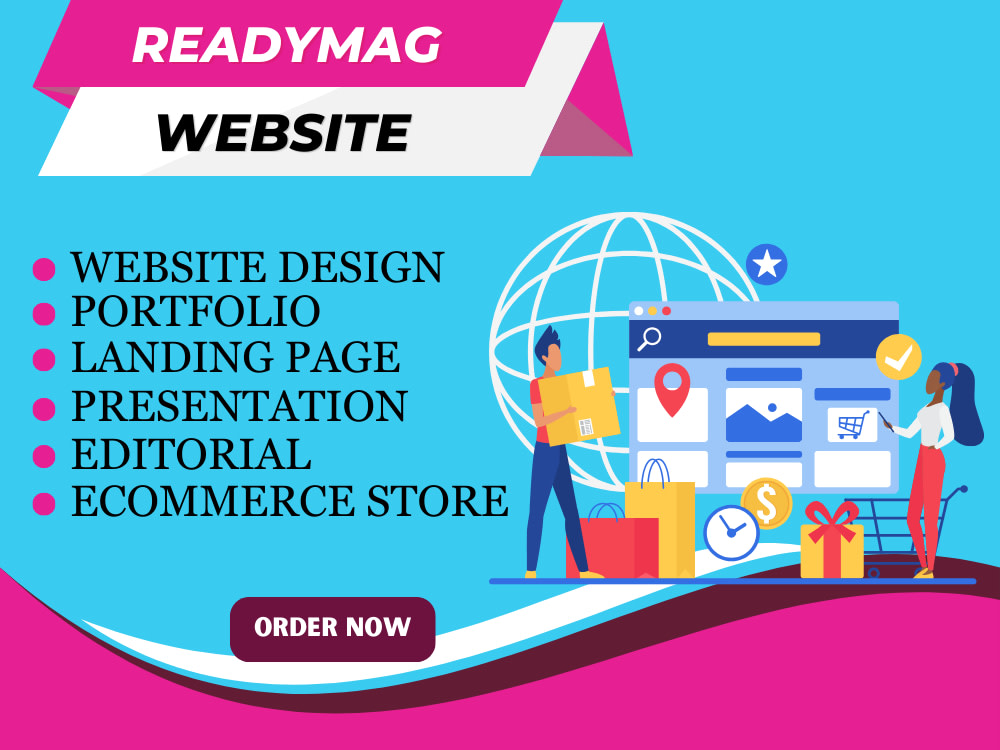 A stylish responsive Readymag website, Readymag landing page | Upwork