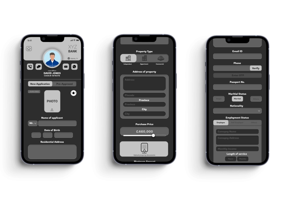 Mobile app design high fedelity wireframe (UX-UI) | Upwork