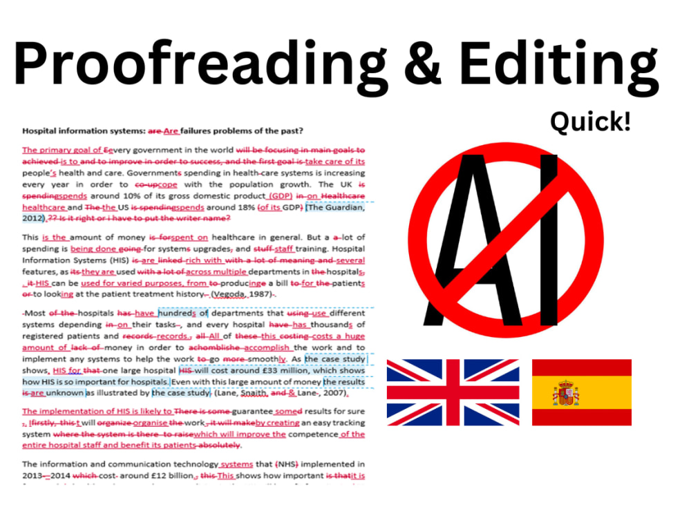 A quick proofreading for any piece of text | Upwork