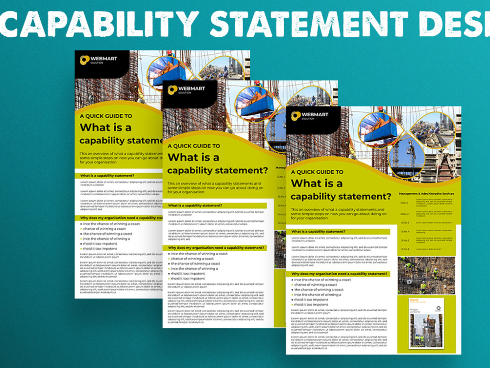 Professional, Creative, Expert, and government capability statement ...