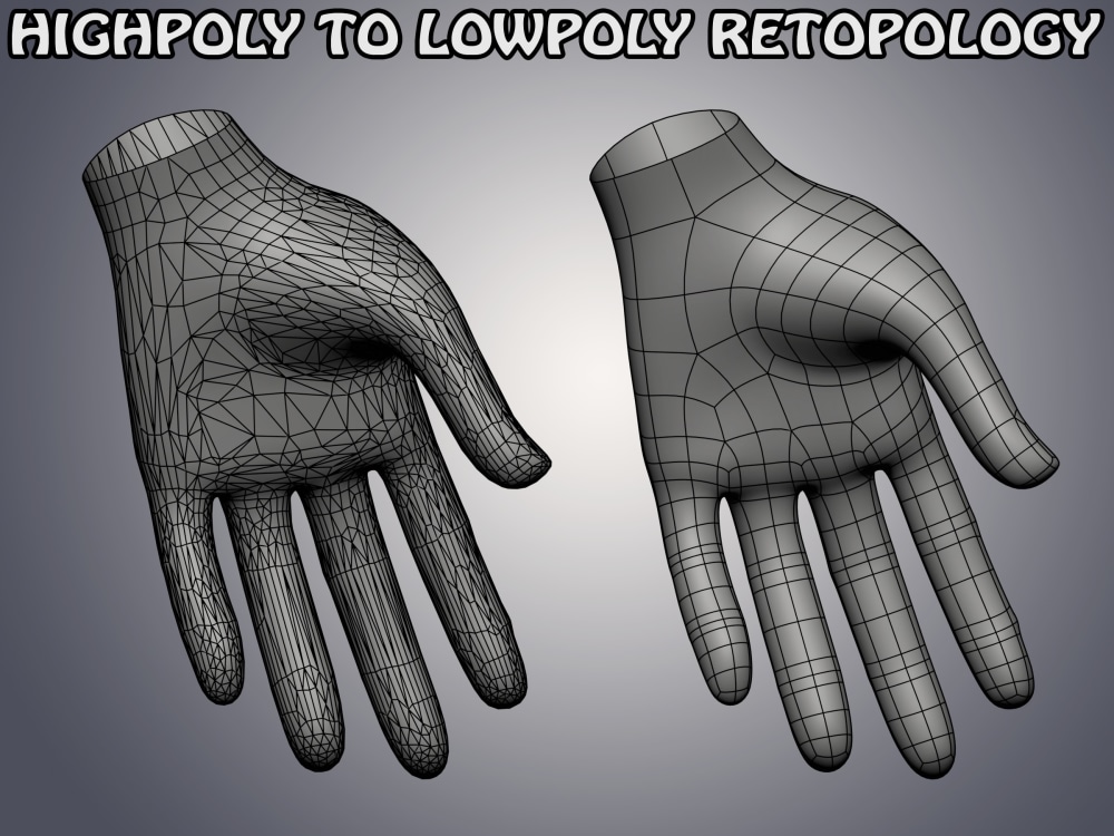 Professionally retopology, uv unwrap, fix your 3d models | Upwork