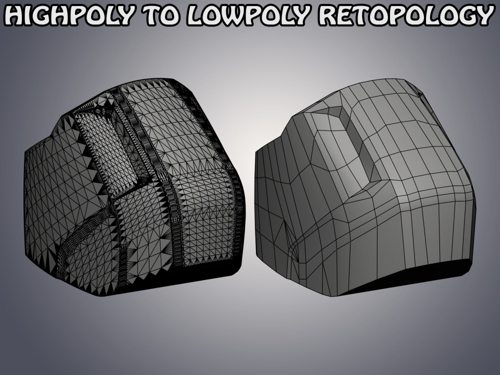 Professionally retopology, uv unwrap, fix your 3d models | Upwork