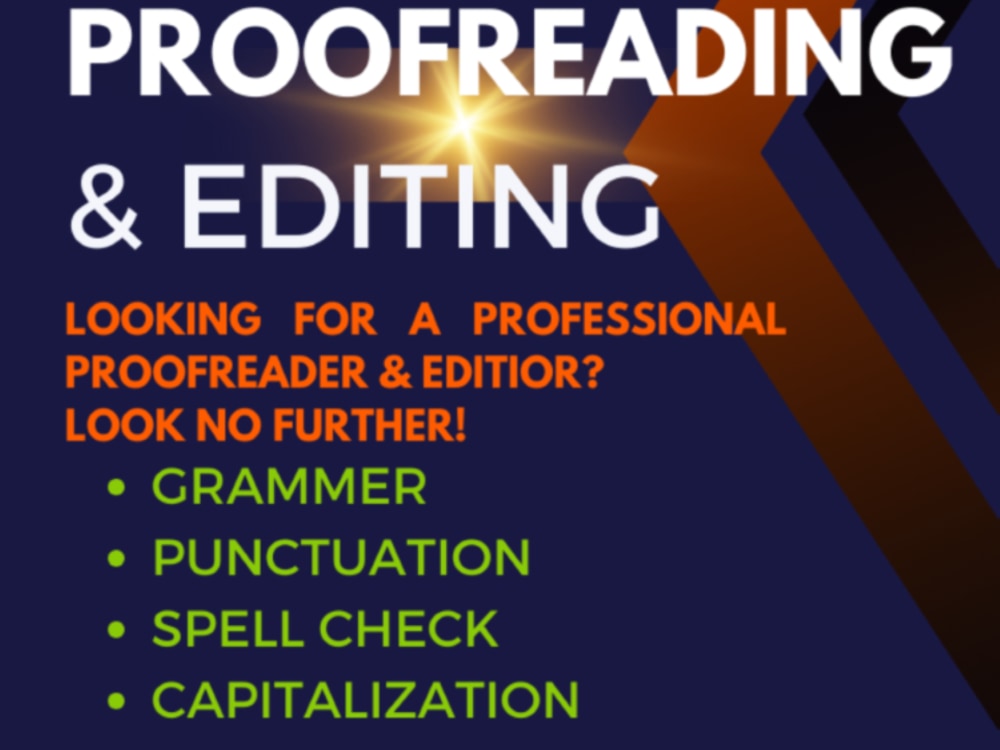 Accurate editing and proofreading and poster designs. | Upwork