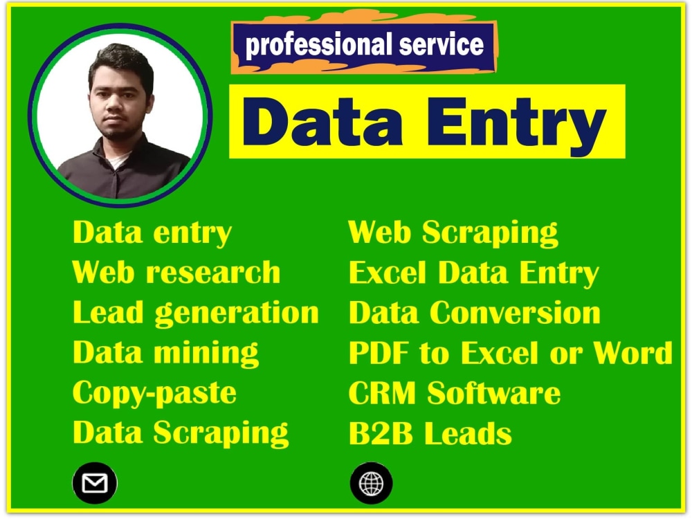 Fastest data entry, web research and Lead Generation | Upwork