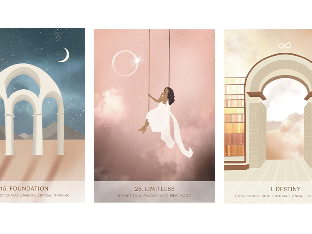 A custom illustrated Oracle card deck | Upwork