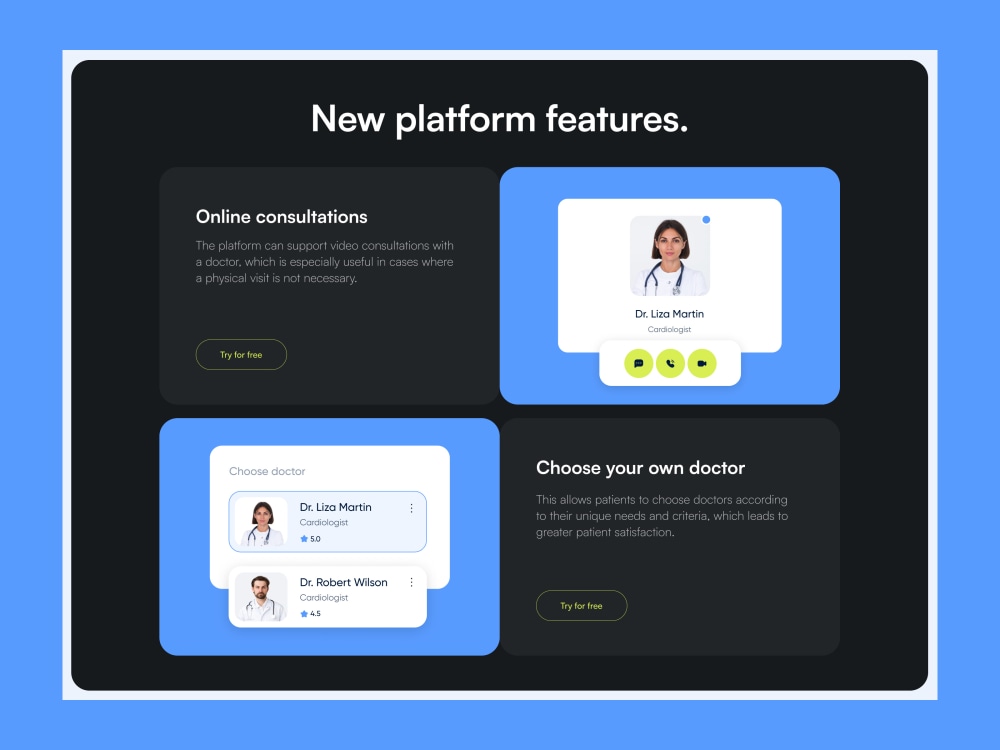 A stunning landing page for medical appointment booking | Upwork