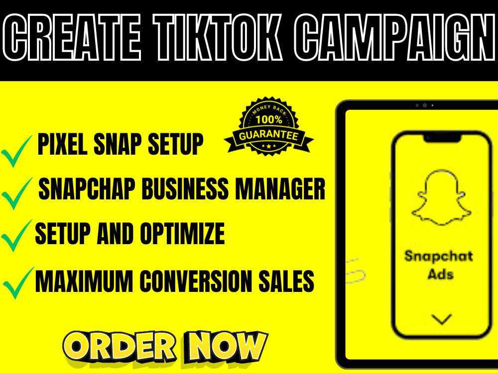 TikTok campaign Snapchat ads Snapchat campaign expert | Upwork