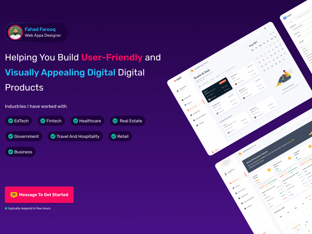 User centric UI for SaaS App with clickable prototype | Upwork
