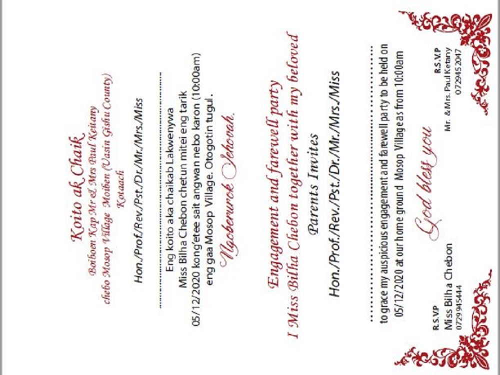 A wedding and Pre-wedding Invitation Card | Upwork