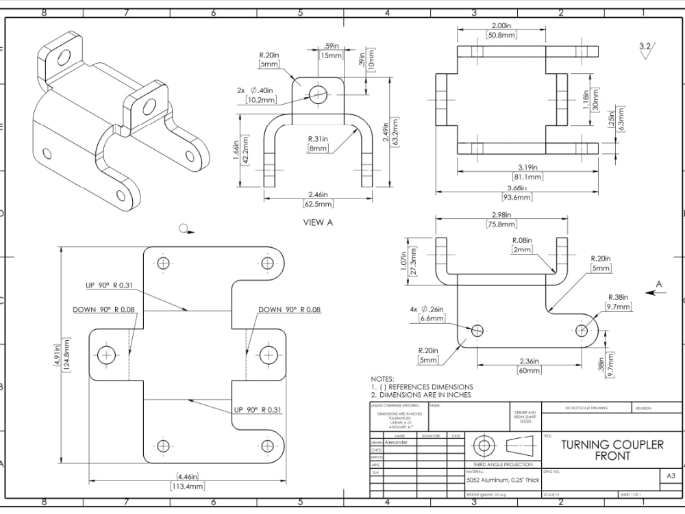 3D models, CAD drawings and manufacturing files in the format DXF/STEP ...