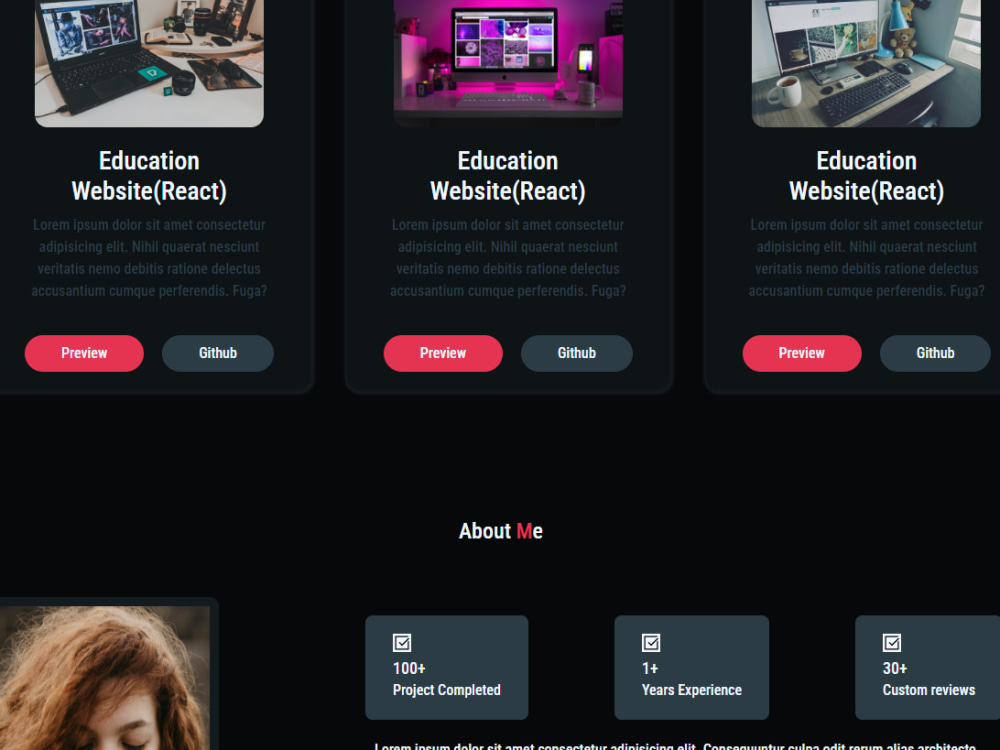 AAwwesome Portfolio In ReactJS Amazing its Frontend | Upwork